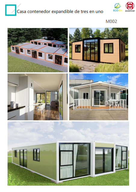 M002 - Casa contenedor expandible de tres en uno - ECOSEA
